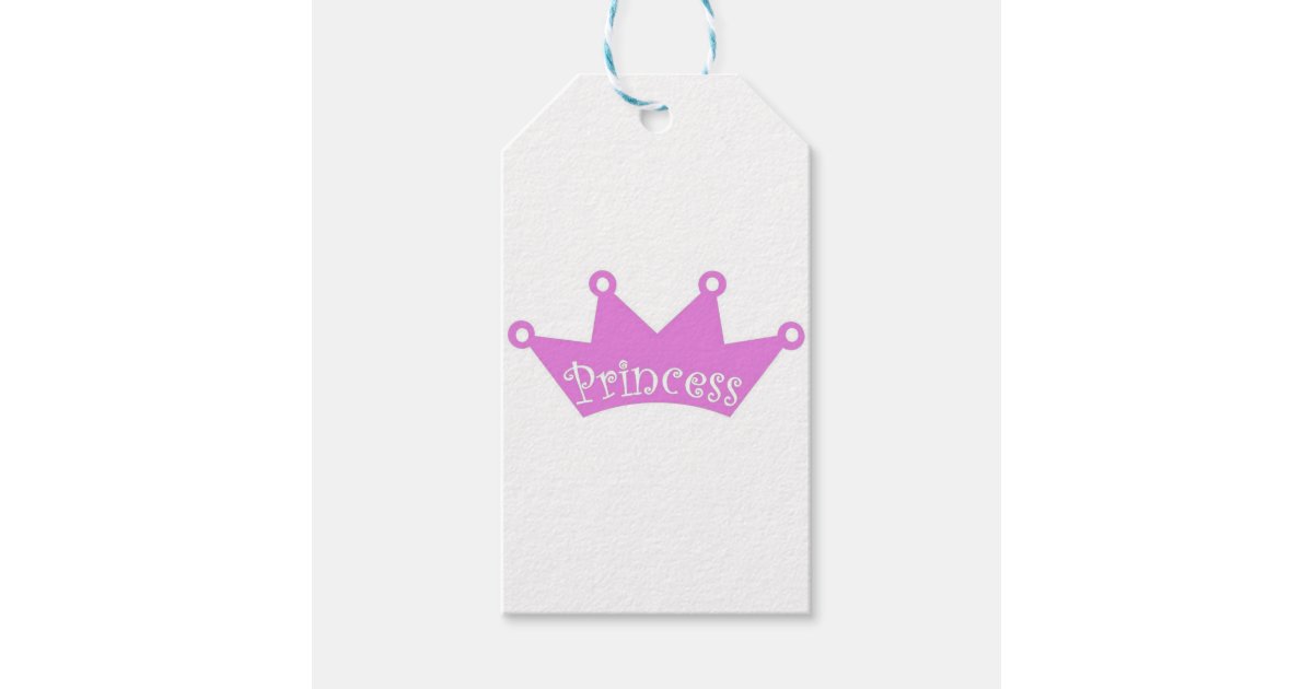 Princess Tiara Crown Gift Tags | Zazzle