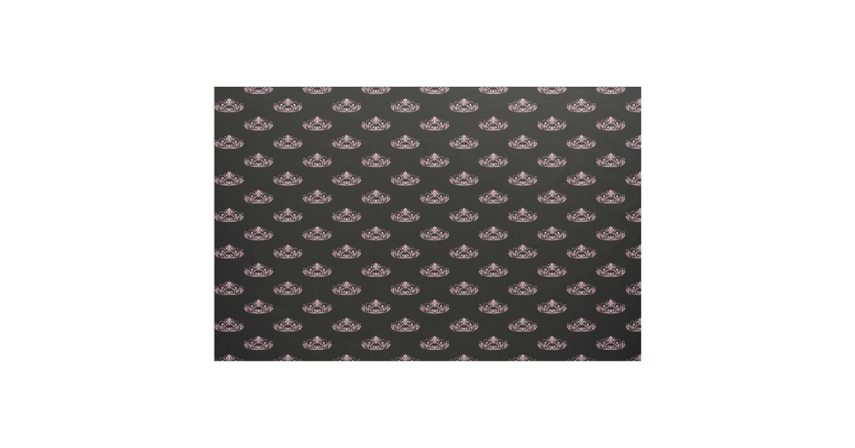 Princess Tiara Crown - Pink Fabric | Zazzle