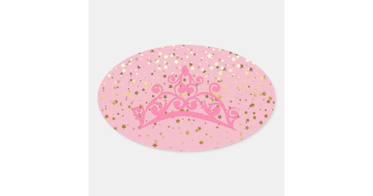 Princess Tiara & Stars Stickers | Zazzle