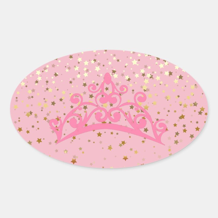 Princess Tiara & Stars Stickers | Zazzle