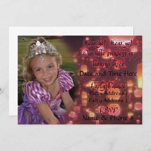Princess Turning 3 Invitations for Birthday | Zazzle