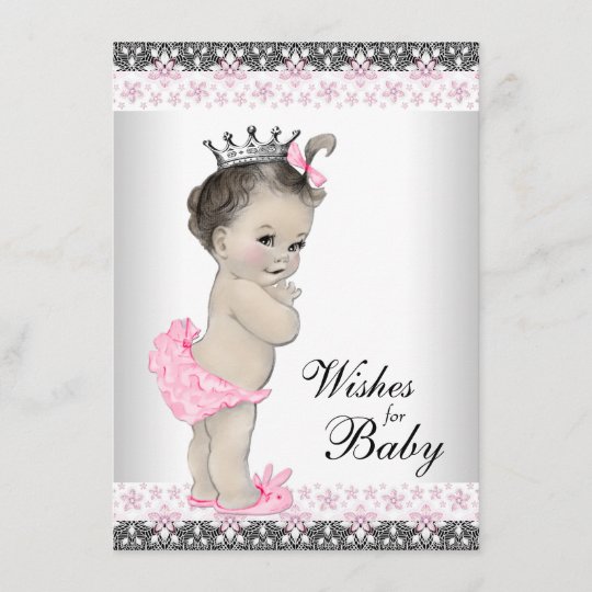 Princess Wishes for Baby Card Baby Shower | Zazzle.com