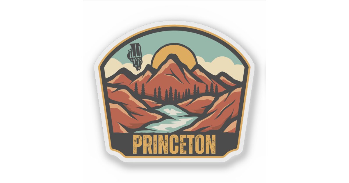 Princeton, Illinois Sticker | Zazzle