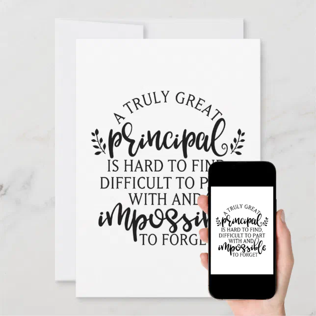 Principal Appreciation Day Ideas Holiday Card | Zazzle