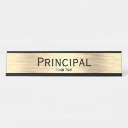 Principal Desk Name Plate | Zazzle