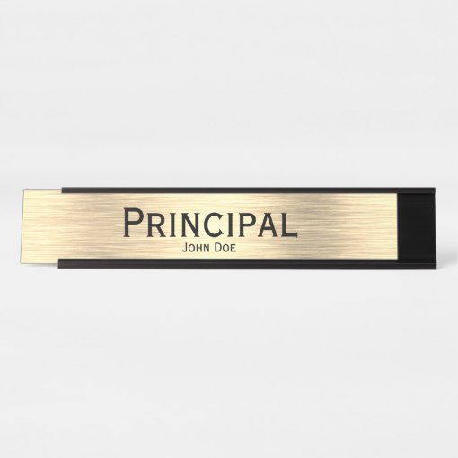 Principal Desk Name Plate | Zazzle