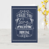 Principal Teacher Thank You Appreciation Card | Zazzle