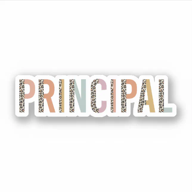 Principal Team Gift For Principal School Principal Sticker | Zazzle
