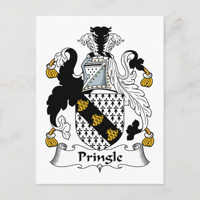 Pringle Family Crest Postcard | Zazzle