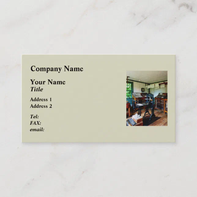 Print Shop Business Card | Zazzle