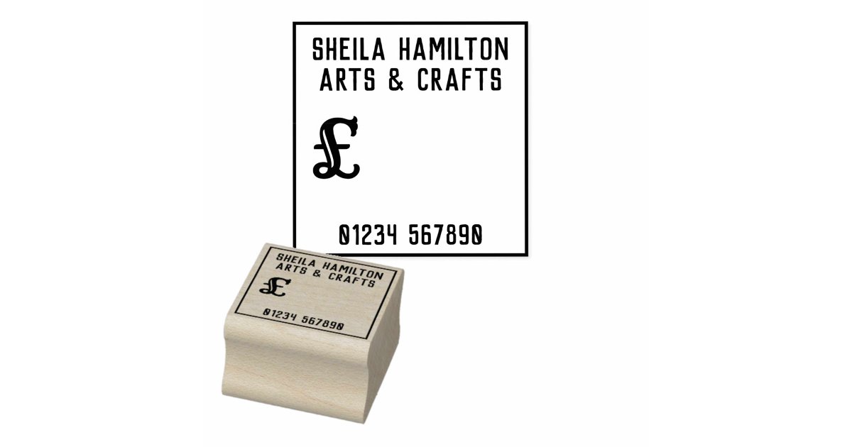 Print Your Own Price Tickets with a Rubber Stamp | Zazzle