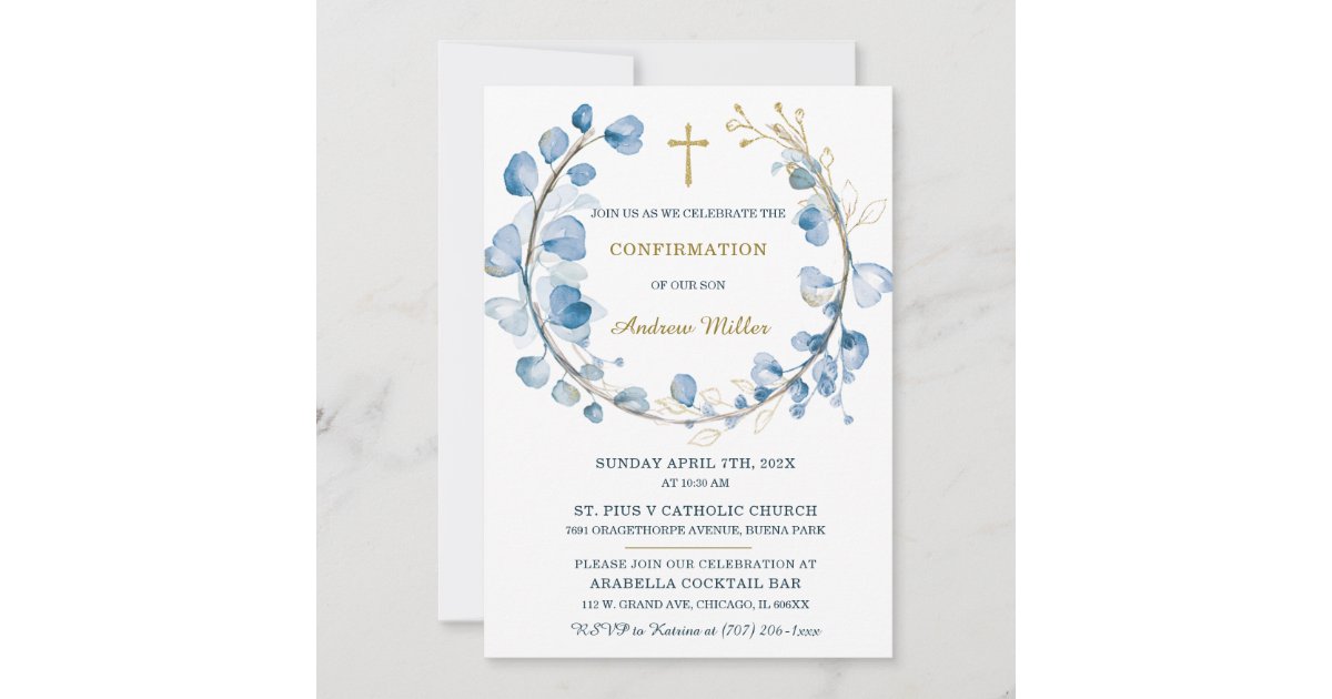 Printable Confirmation Boy Template | Zazzle