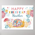 Printable Disco Garden Party Happy Birthday Sign | Zazzle