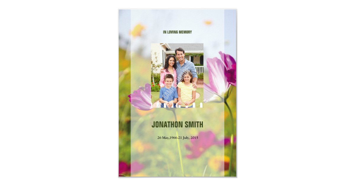 Printable Funeral Template | Zazzle.com