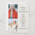 Printable Multi Photo Celebration of Life Program | Zazzle