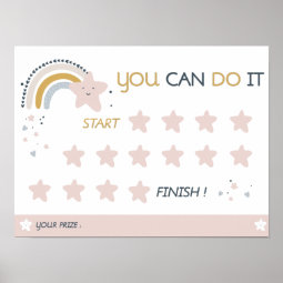 Printable Rainbow Reward Chart, Prize Chart | Zazzle