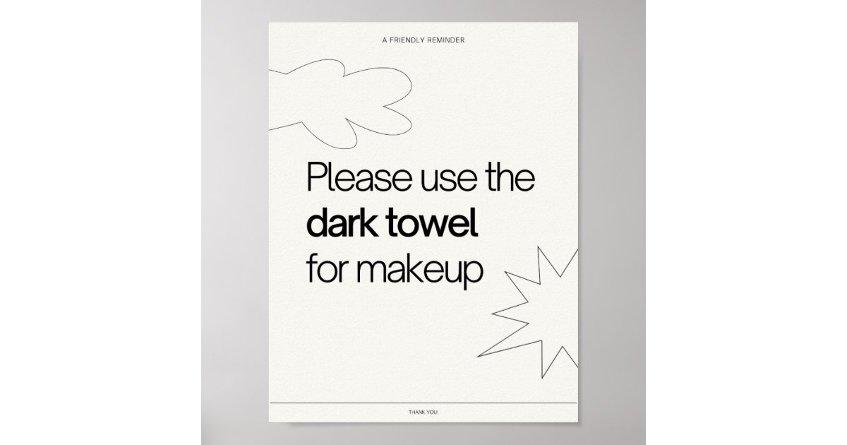 Printable reminder hostel bed & breakfast info poster | Zazzle