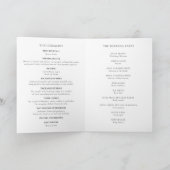 Printable Simple Church Folded Wedding Program | Zazzle