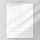 printable simple modern appointment tracker poster | Zazzle