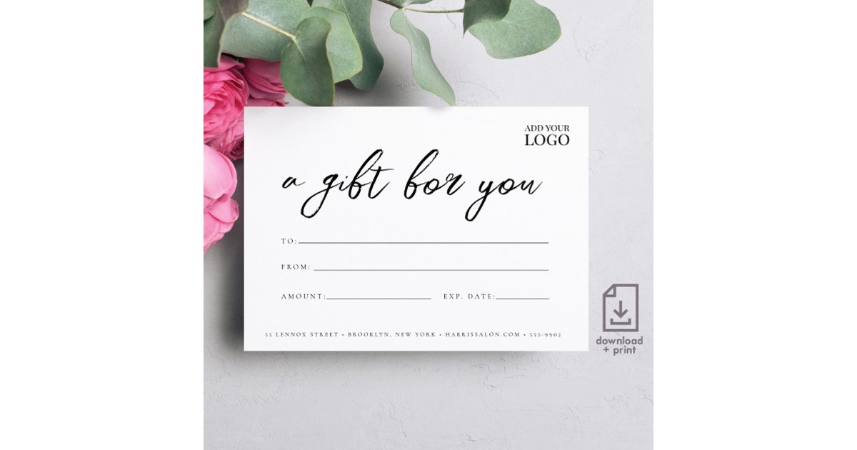 Printable Small Business Gift Certificate Template | Zazzle