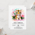 Printable Tiger Girl Birthday Invitation | Zazzle