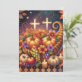 Printable Vibrant Christian Halloween Cornucopia Invitation | Zazzle