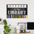 Printable Welcome Library School Sign | Zazzle