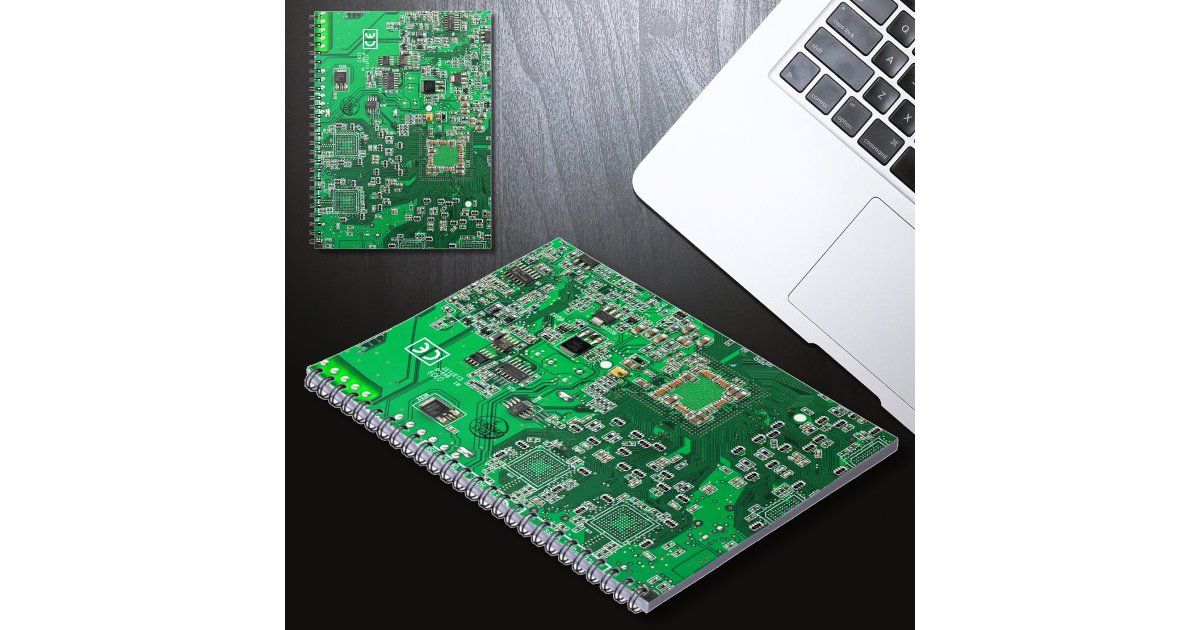 Printed Circuit Assembly PCB Green Circuit Board Notebook | Zazzle