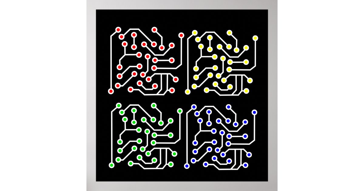 Printed circuit board poster | Zazzle