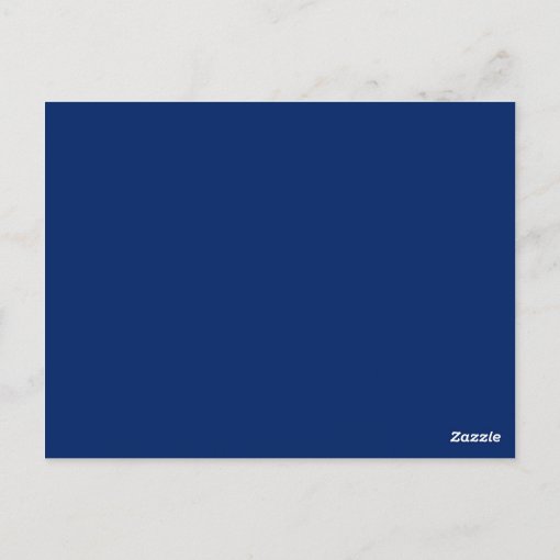 PRINTED RIBBON Blue, Silver Table Number Postcard | Zazzle