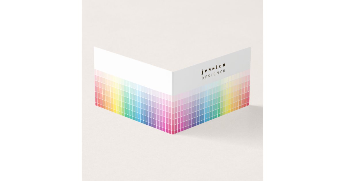 Printer Designer Color Swatch Palette Sample Business Card | Zazzle