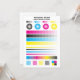 Printer Test Page CMYK Gradients Lines Invitation | Zazzle