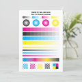 Printer Test Page CMYK Gradients Lines Invitation | Zazzle