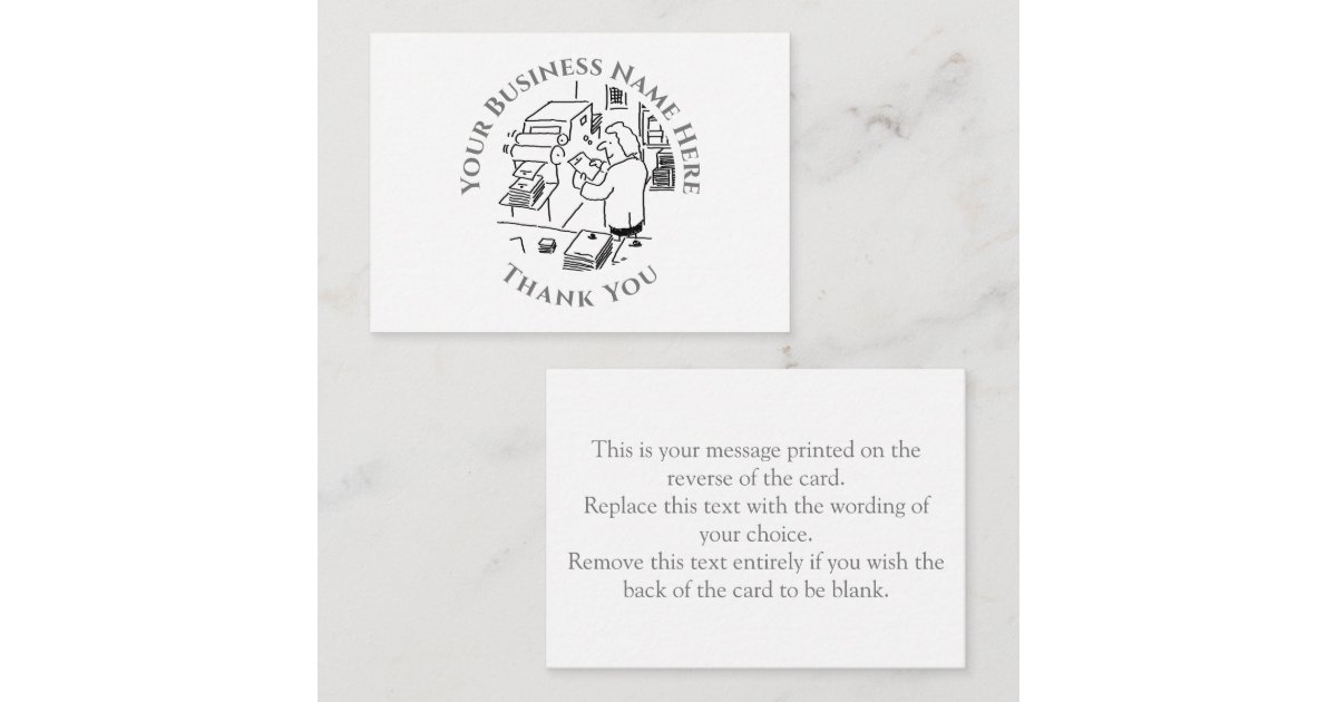 Printers Thank You Note Card | Zazzle