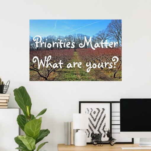 Priorities Matter Poster | Zazzle