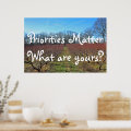 Priorities Matter Poster | Zazzle