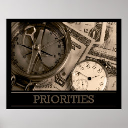 Priorities Poster | Zazzle