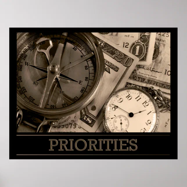 Priorities Poster | Zazzle