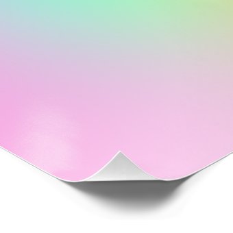 Prismatic Pastel Rainbow "Choose Kindness" Poster | Zazzle