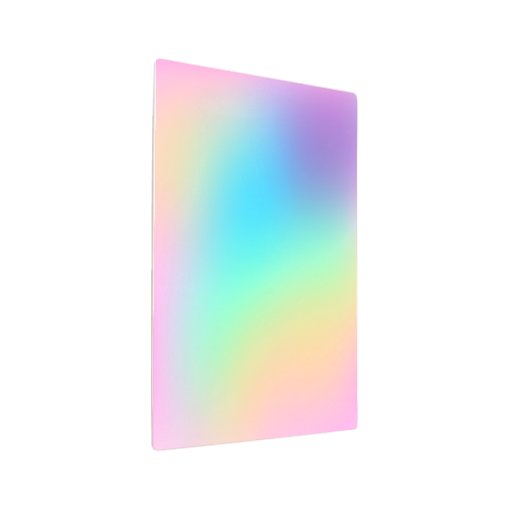 Prismatic Pastel Soft Rainbow Metal Art | Zazzle