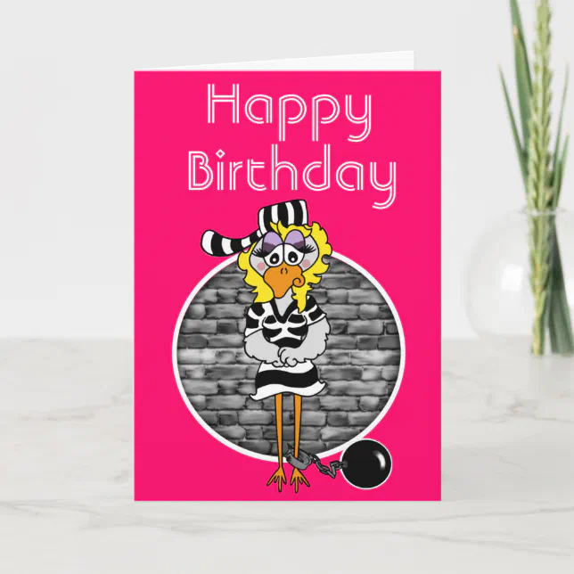 Prison Birthday Card | Zazzle
