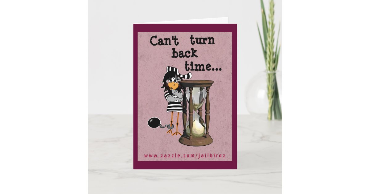 Prison greeting card: Female jailbird Card | Zazzle