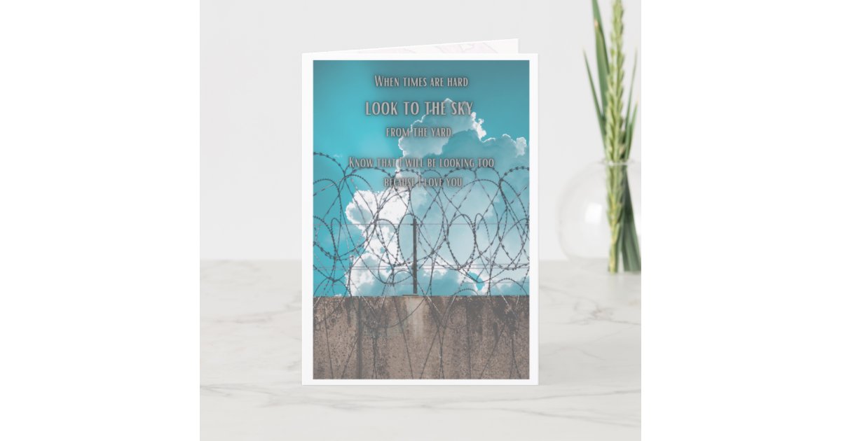 Prison Greeting Card - Thinking of You | Zazzle