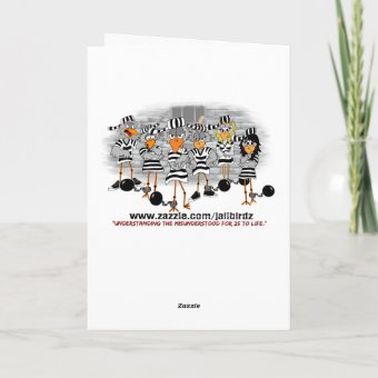 Prison Jailbird Card | Zazzle