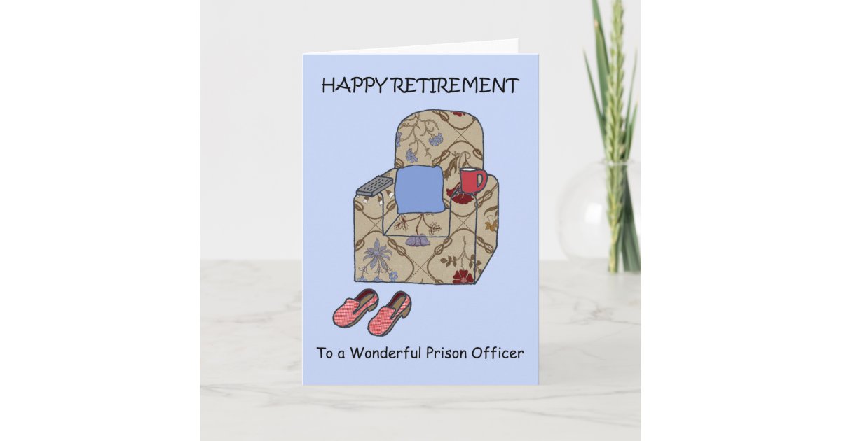 Prison Officer Happy Retirement Card | Zazzle