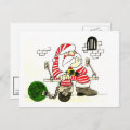 PRISON SANTA HOLIDAY POSTCARD | Zazzle