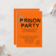 Prison Theme Birthday Party Invitation | Zazzle