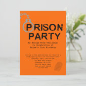 Prison Theme Birthday Party Invitation | Zazzle