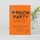 Prison Theme Birthday Party Invitation | Zazzle