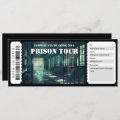 Prison Tour Ticket Gift Certificate Invitation | Zazzle